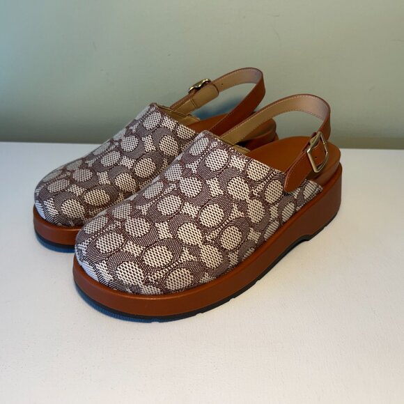 Coach | Shoes | Coach Womens Sculpted C Platform Clog In Signature ...